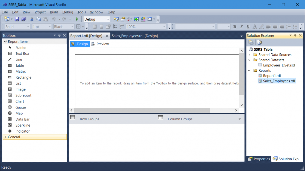 Recover the Report Data tab in SSRS | Rudy Rodarte . com